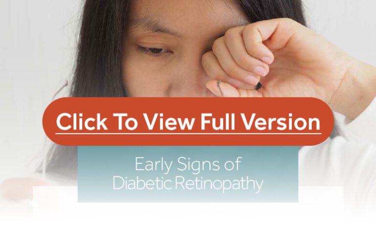 Early Signs of Diabetic Retinopathy - Versant Health